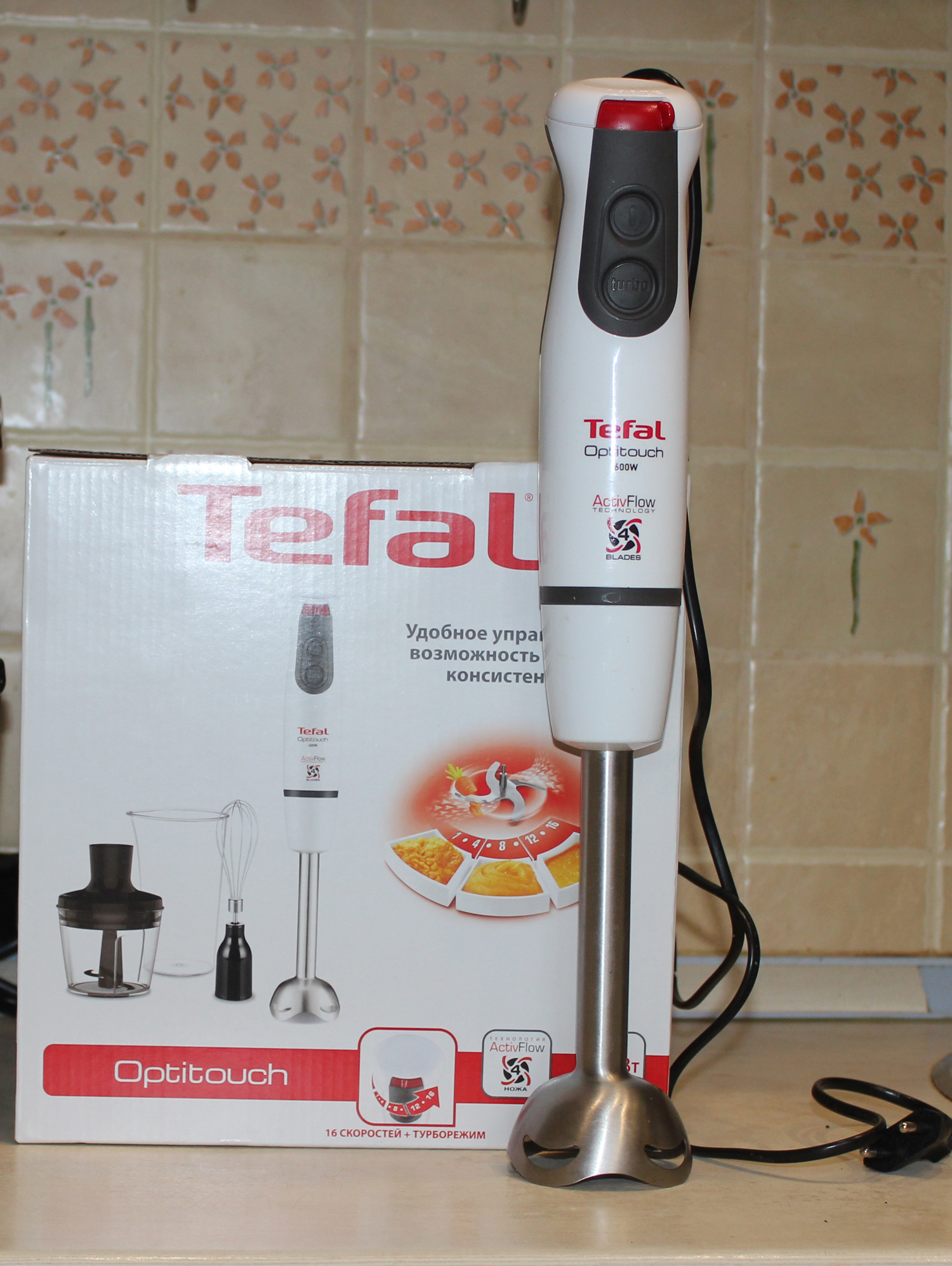 Обзор Погружного блендера Tefal Optitouch HB833132 Обзоры пользователей
